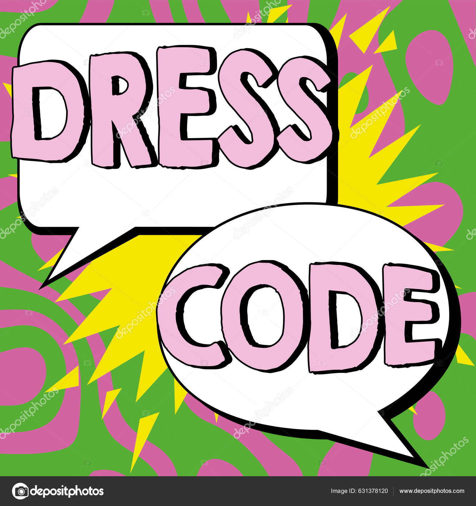 Hand Writing Sign Dress Code Internet Concept Accepted Way Dressing ...