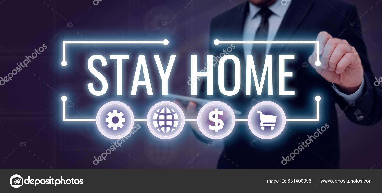 Conceptual Display Stay Home Conceptual Photo Out Activity Stay House ...