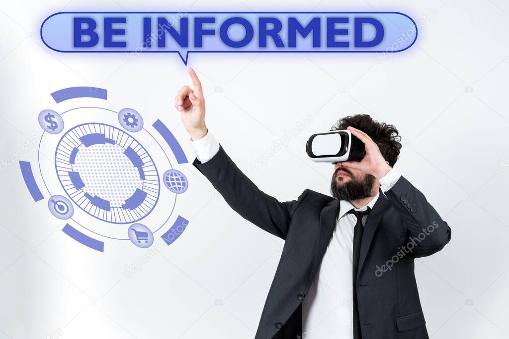 Escribir mostrando texto Ser informado, Palabra para tener o mostrar ...