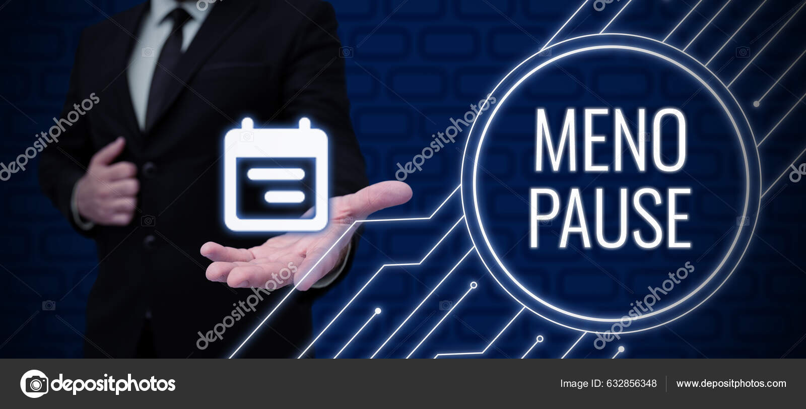 Hand Writing Sign Meno Pause Conceptual Photo Process Which Woman ...