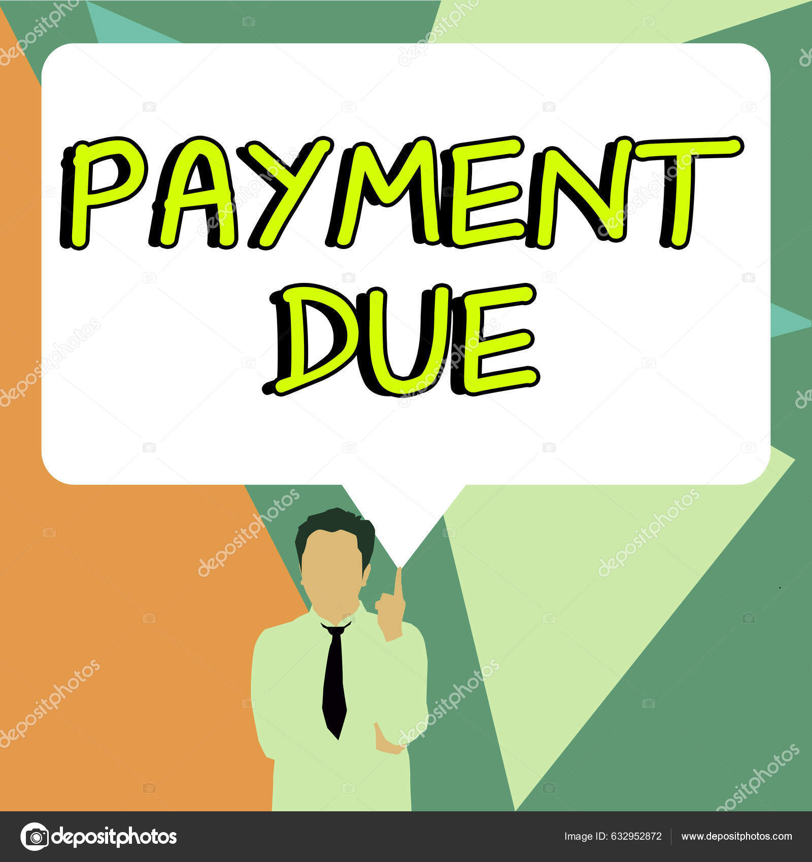 Payment Due Clipart