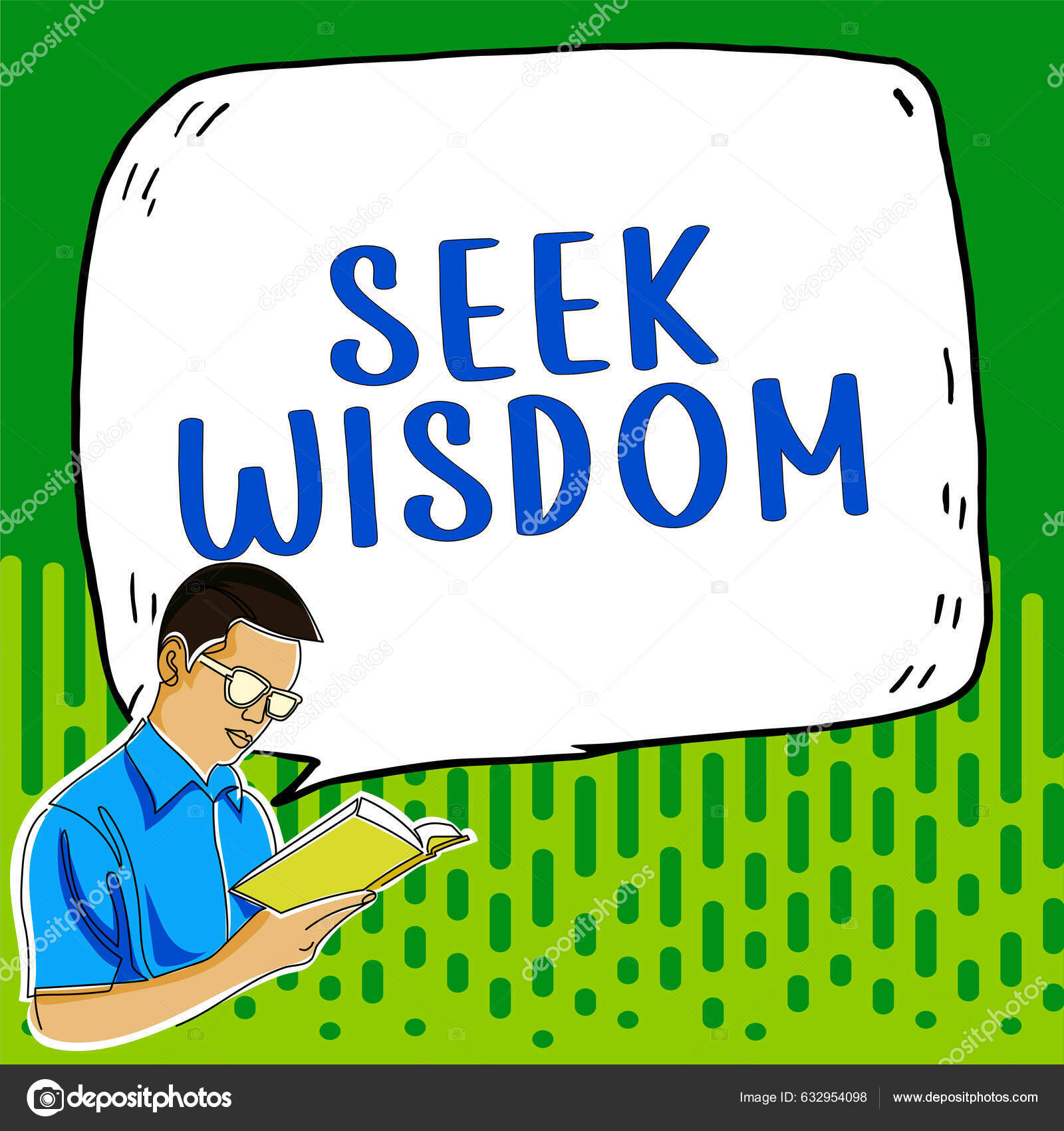 Conceptual Display Seek Wisdom Word Looking Real Facts Investigate ...