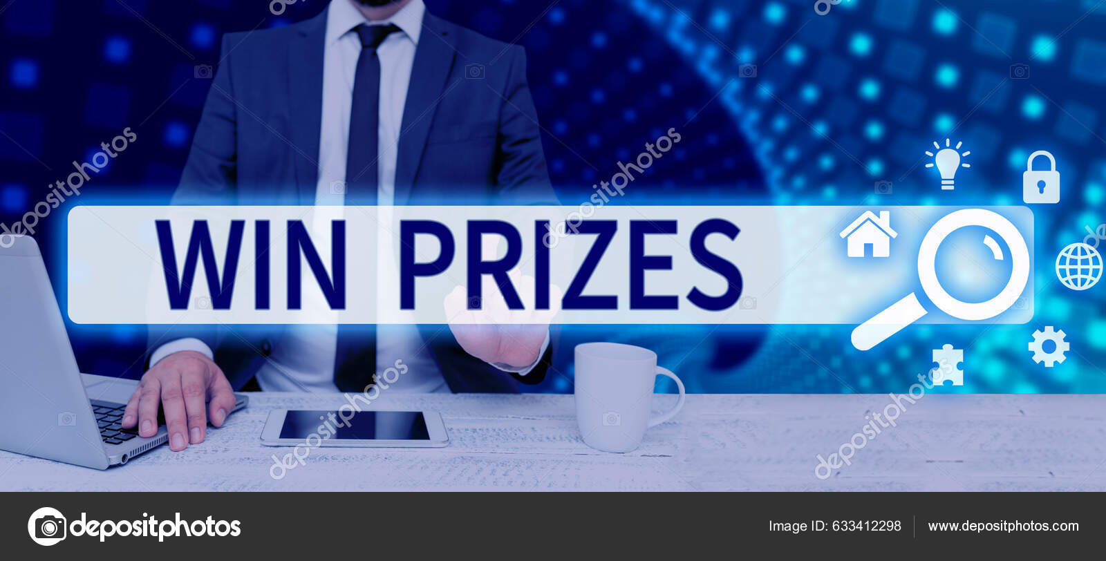 Conceptual Display Win Prizes Business Approach Something Given Victory ...