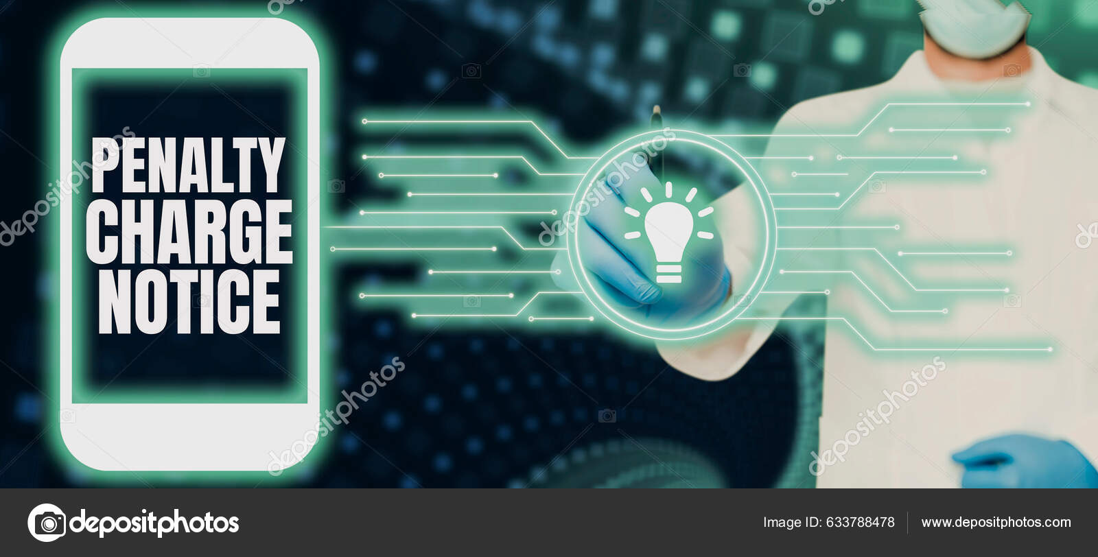 Text Caption Presenting Penalty Charge Notice Internet Concept Fines ...