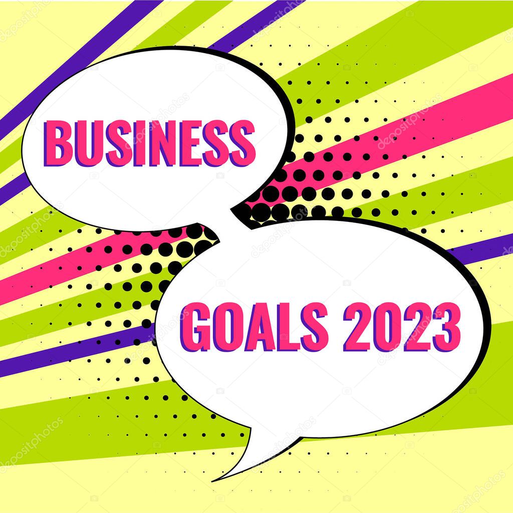 Conceptual caption Business Goals 2023, Conceptual photo Advanced ... Conceptual caption Business Goals 2023, Conceptual photo Advanced ...