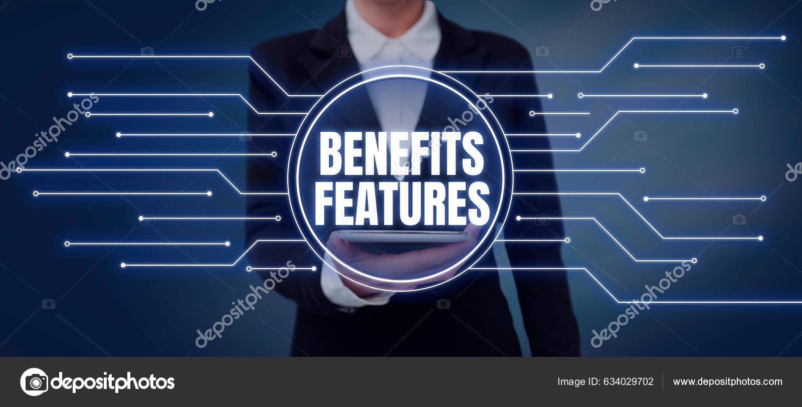 Inspiration Showing Sign Benefits Features Business Approach Making ...