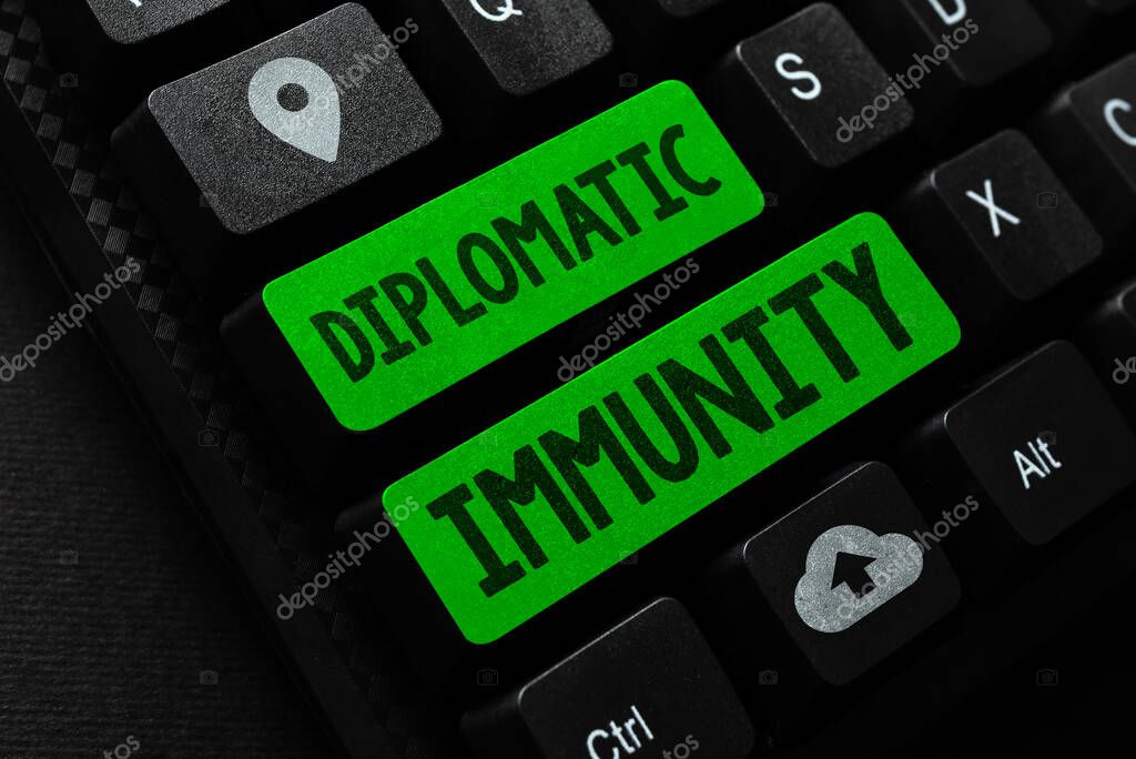 Texto que muestra inspiración Inmunidad Diplomática, Concepto que ...