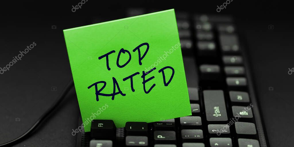 Conceptual caption Top Rated, Business overview The high amount of a ...