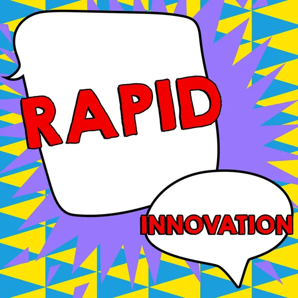 Conceptual display Rapid Innovation, Business concept characteristic of ...