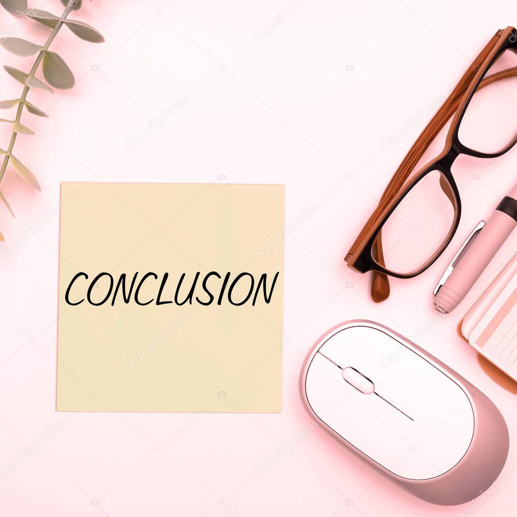Texto que muestra inspiración Conclusión, Visión general del negocio ...
