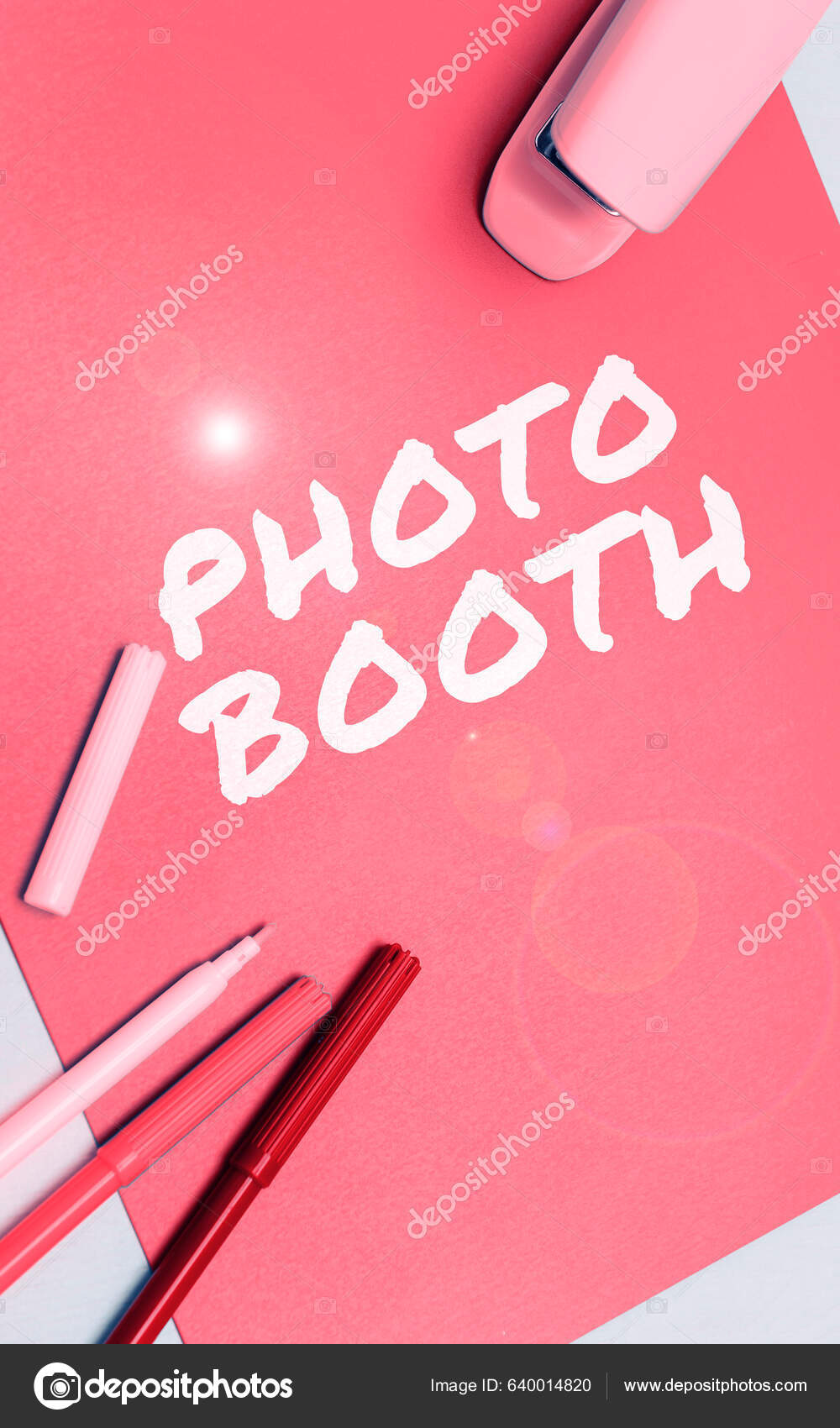 Sign Displaying Photo Booth Word Written Form Photo Sharing Publishing ...