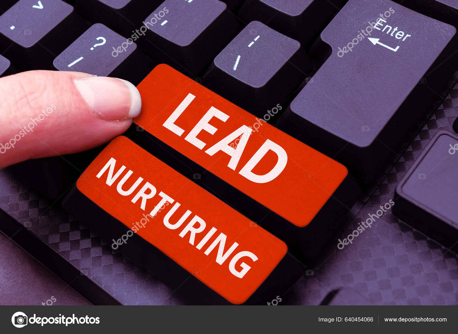 Conceptual Caption Lead Nurturing Word Method Building Relationship ...