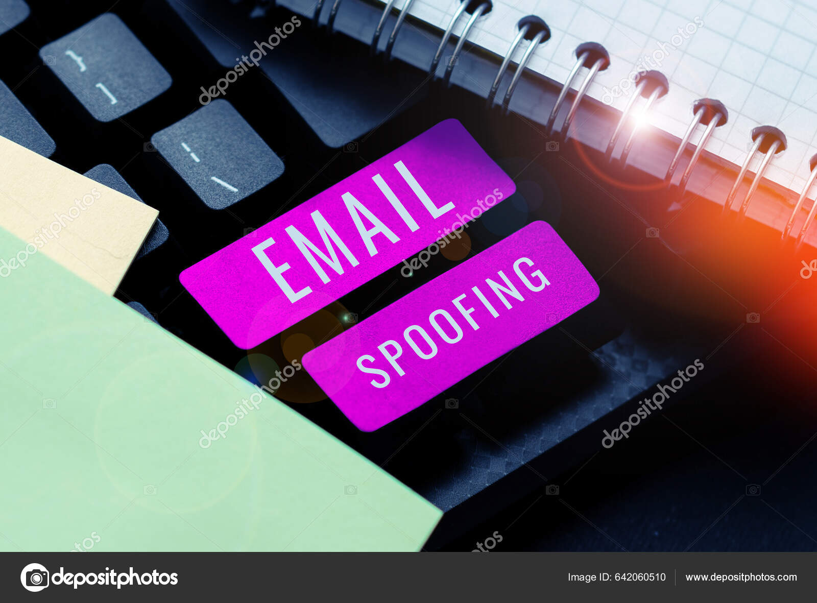 Sign Displaying Email Spoofing Concept Meaning Secure Access Content ...