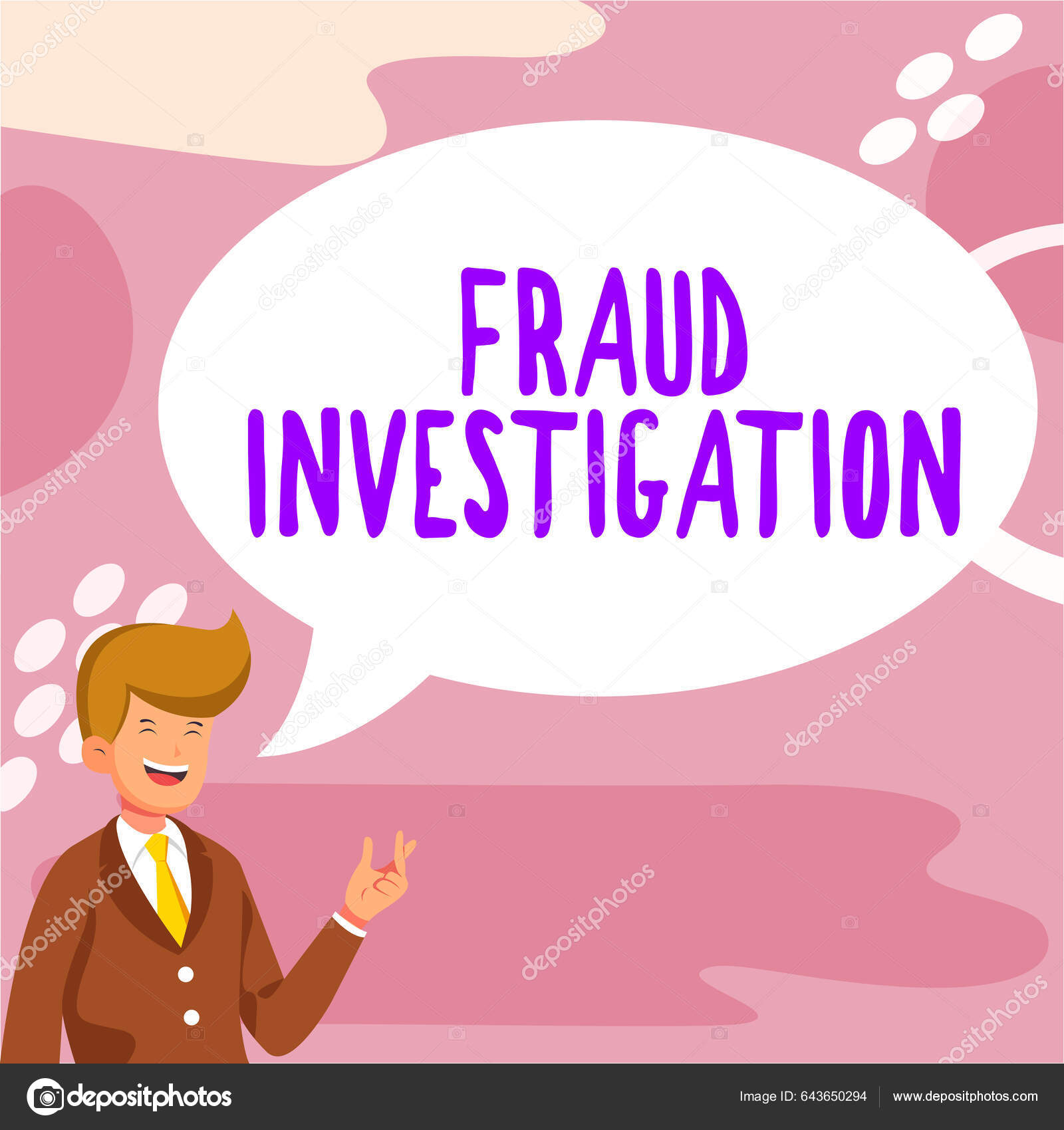 Text Caption Presenting Fraud Investigation Business Approach Process ... Text Caption Presenting Fraud Investigation Business Approach Process ...