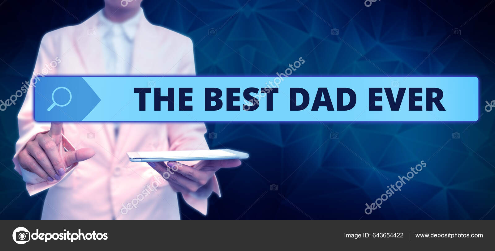 Conceptual Caption Best Dad Ever Word Used Describing Good Father ...