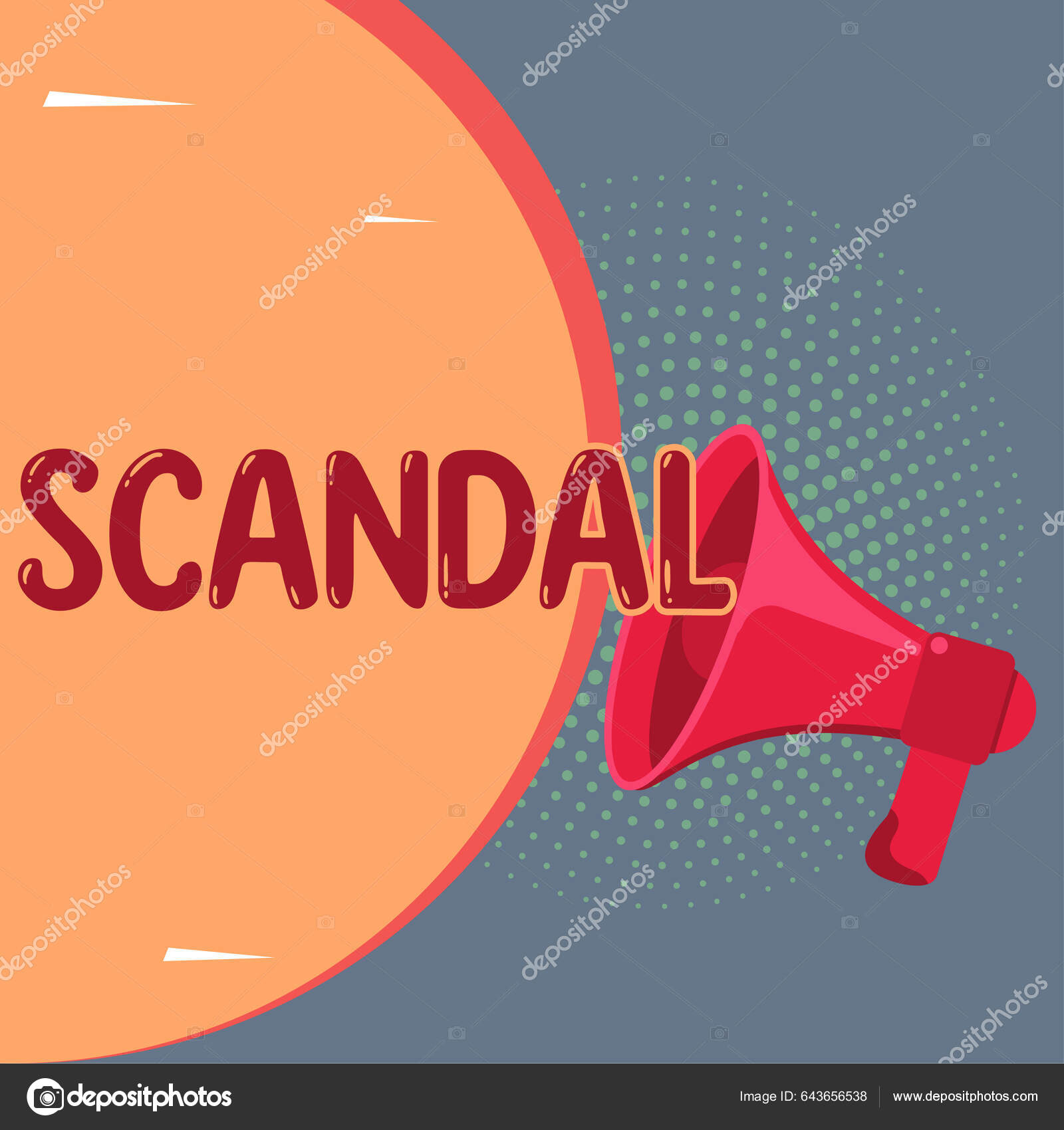 Hand Writing Sign Scandal Business Idea Action Event Regarded Morally ...