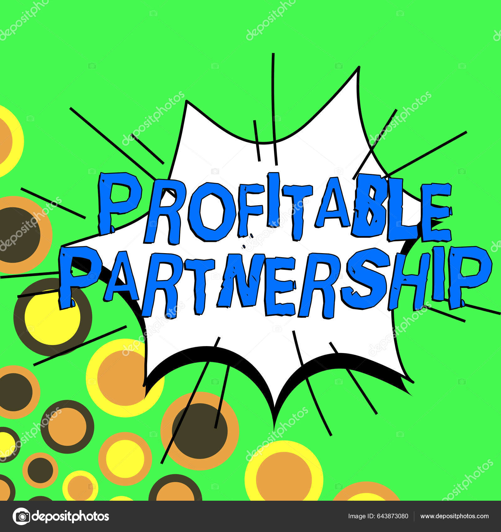 Conceptual Caption Profitable Partnership Business Concept Creating ...