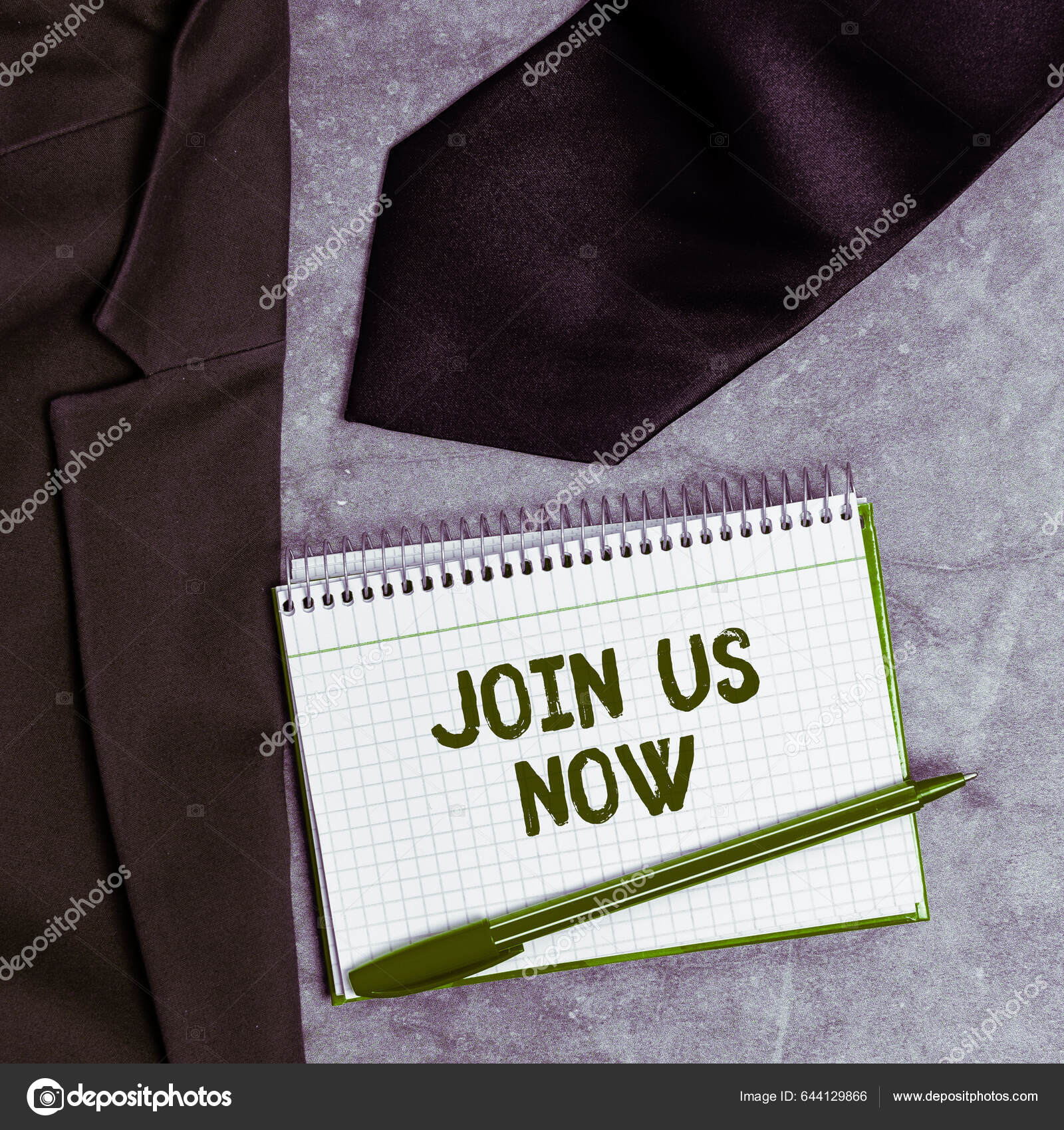 Hand Writing Sign Join Now Concept Meaning Enroll Community Register ...