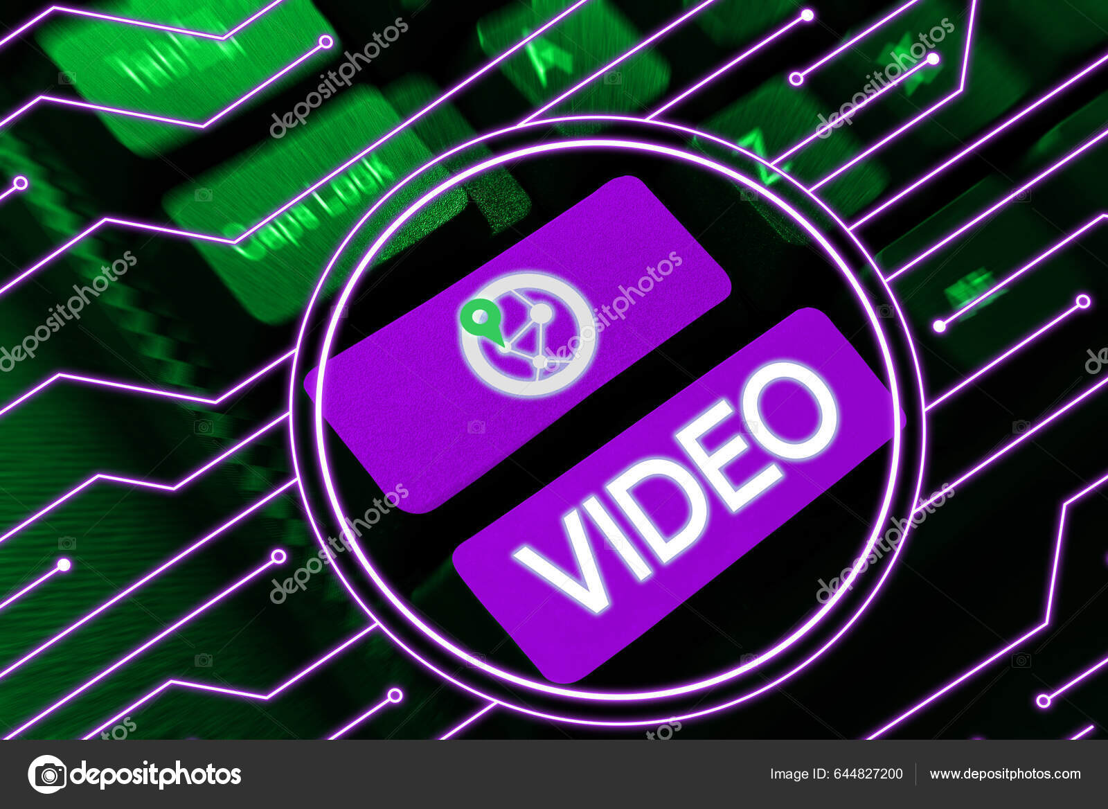 Text Sign Showing Video Internet Concept Recording Reproducing ...