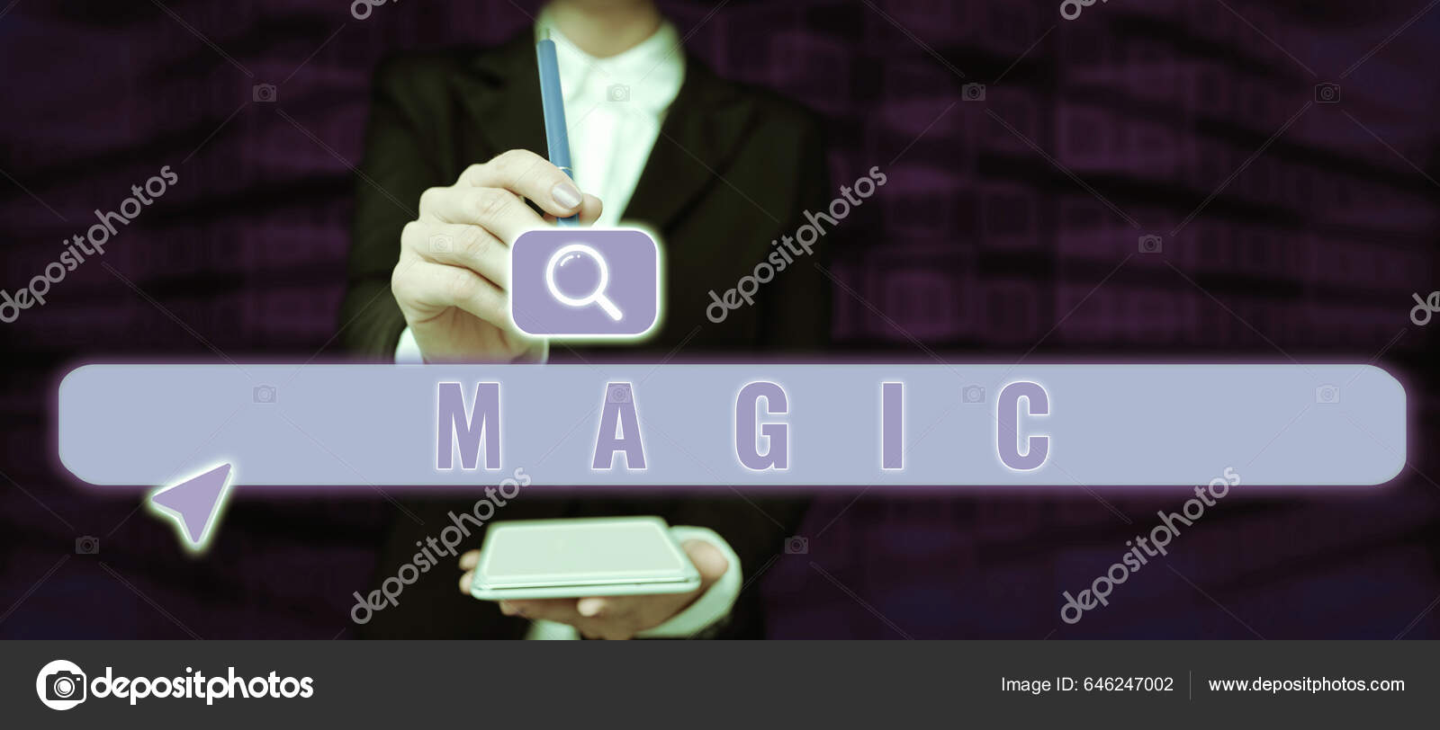 Text Caption Presenting Magic Word Power Influencing Events Using ...