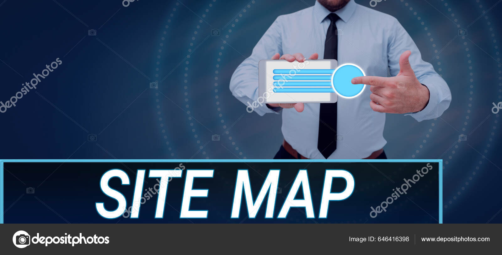 Sign Displaying Site Map Business Showcase Designed Help Both Users ...