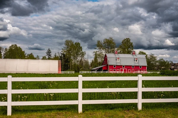 Red barn landscape Stock Photos, Royalty Free Red barn landscape Images ...