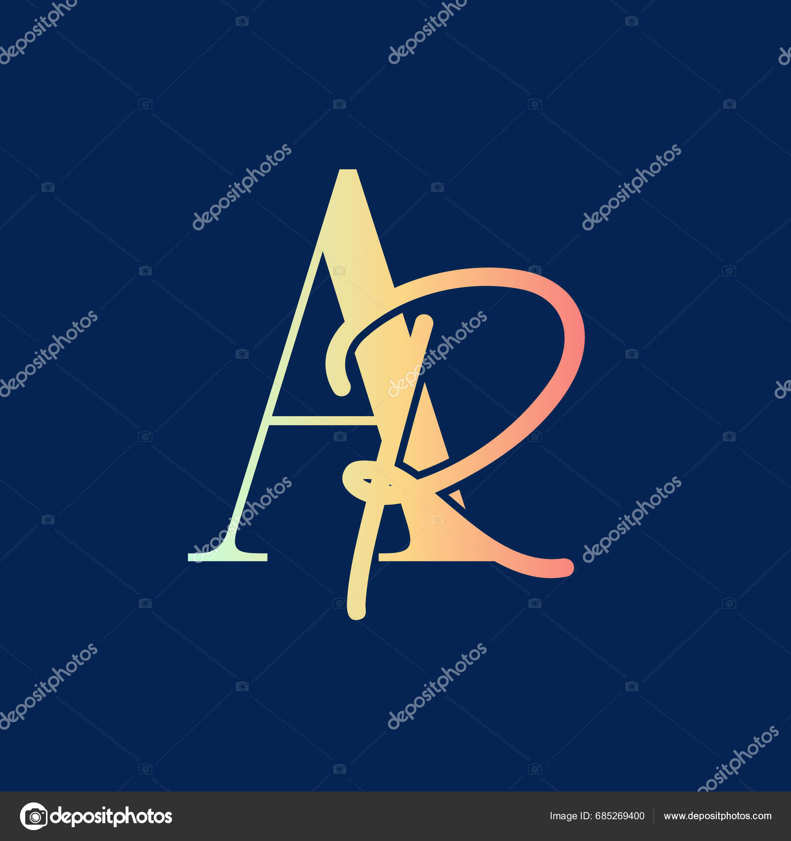 Initial Logo Design Elegant Handwriting Style Signature Logo Symbol ...