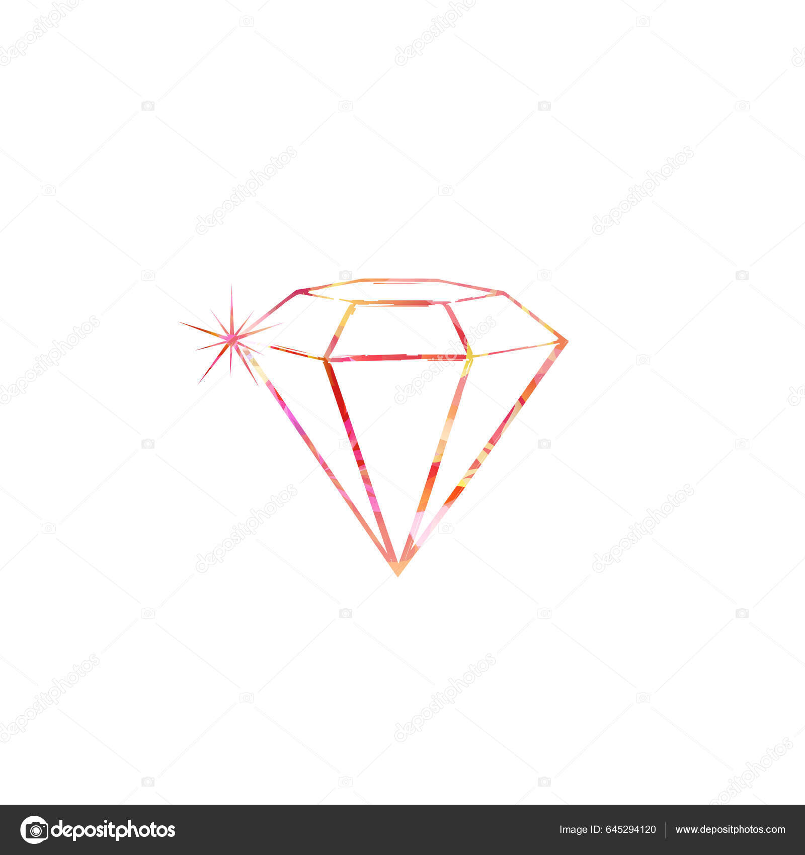 Poster Diamond Isolated Vector Illustration Stock Vector by ...
