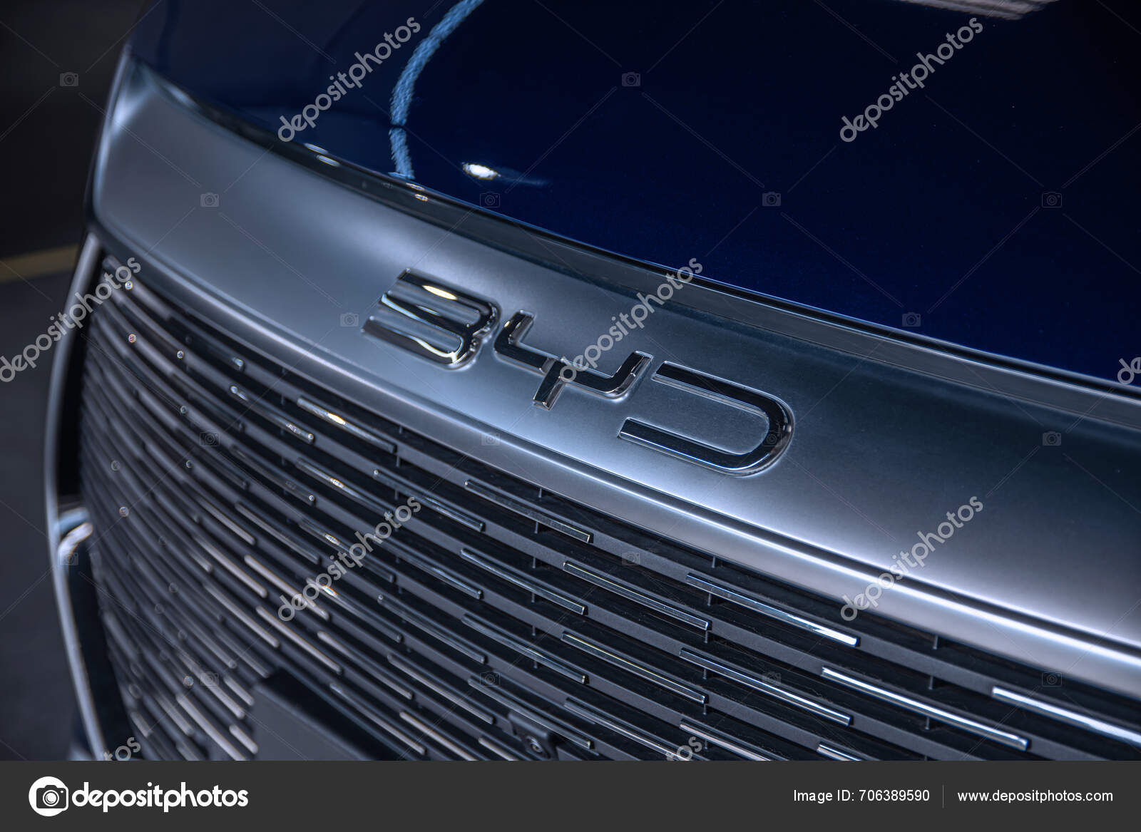 Byd Logo Front Byd Car Mar 2024 Sao Paulo Brazil — Stock Editorial ...