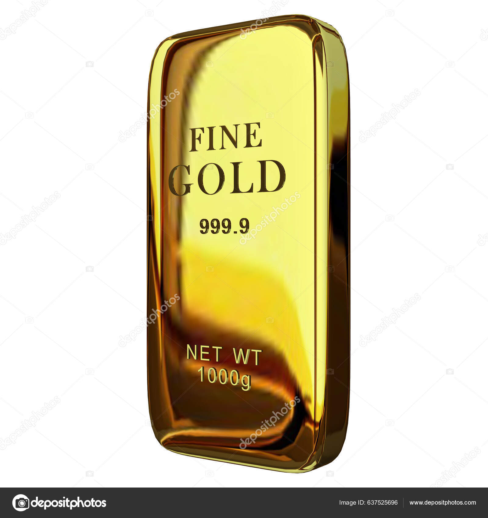 Realistic Golden Bar Transparent Background Abstract Design Geometric ...