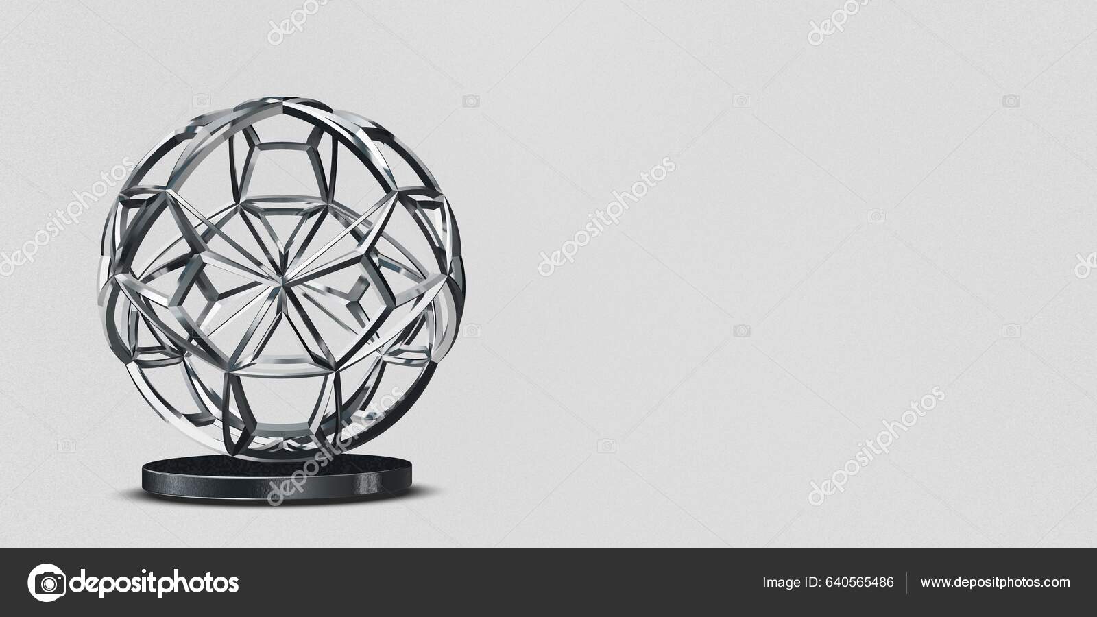 Silver Geometric Shapes Background Abstract Design Splines Circles ...