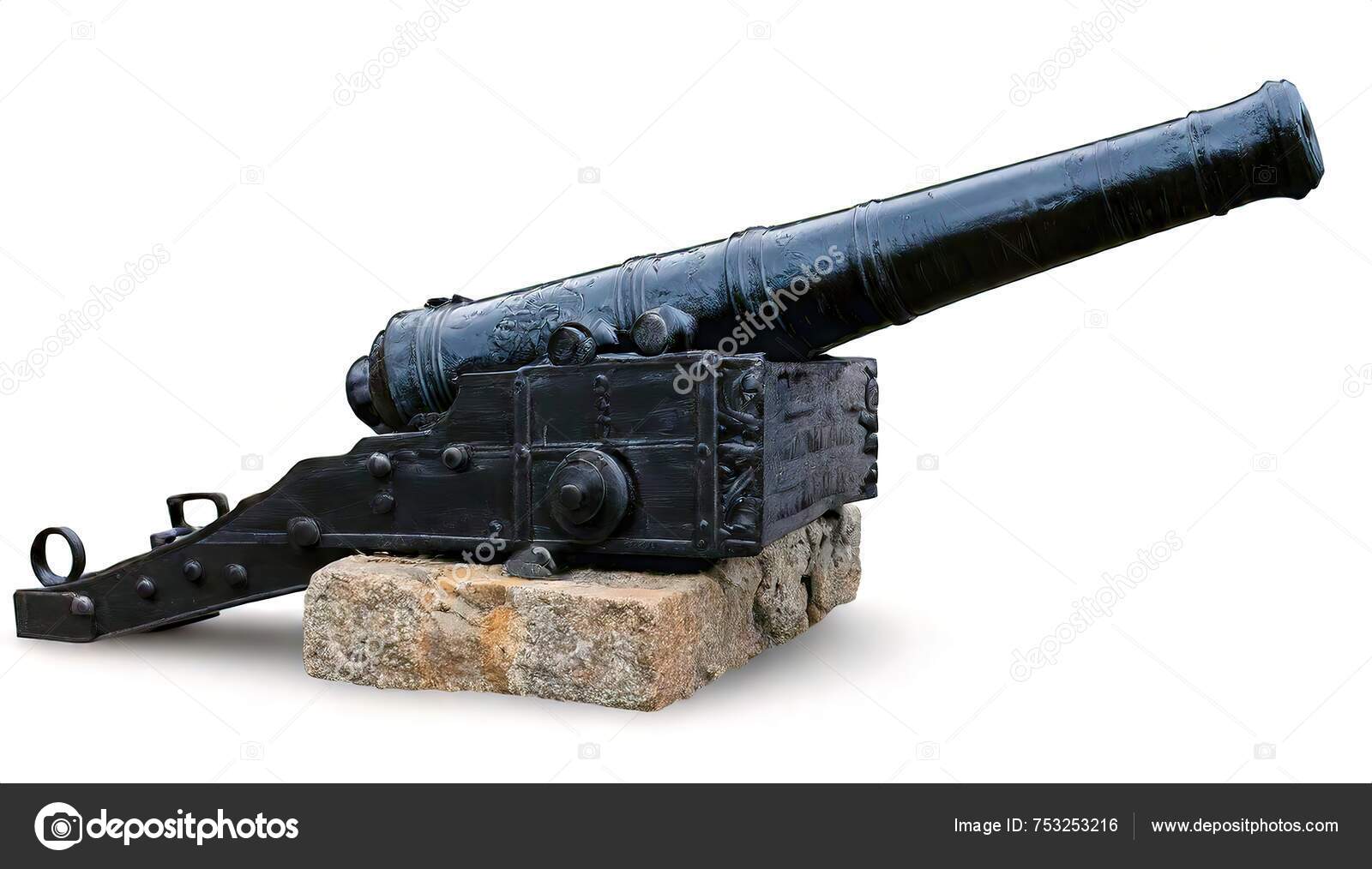 Cannon Large Caliber Gun Artillery Which Launches Projectile Using ...