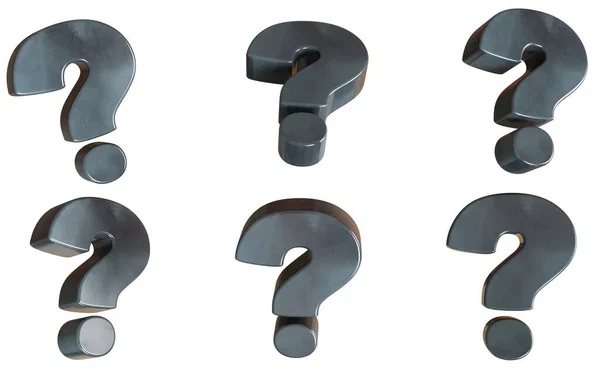 Question Mark White Background — Stock Photo © GrafiThink #576689854