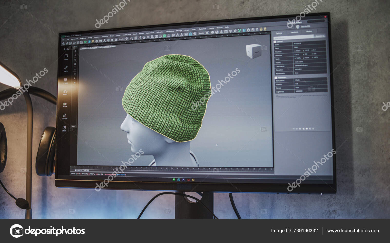 Interface Professional Modeling Design Software Displayed Computer ...