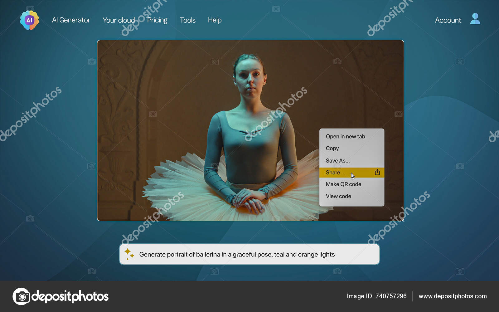 User Interface Image Generator Artificial Intelligence App Generate ...