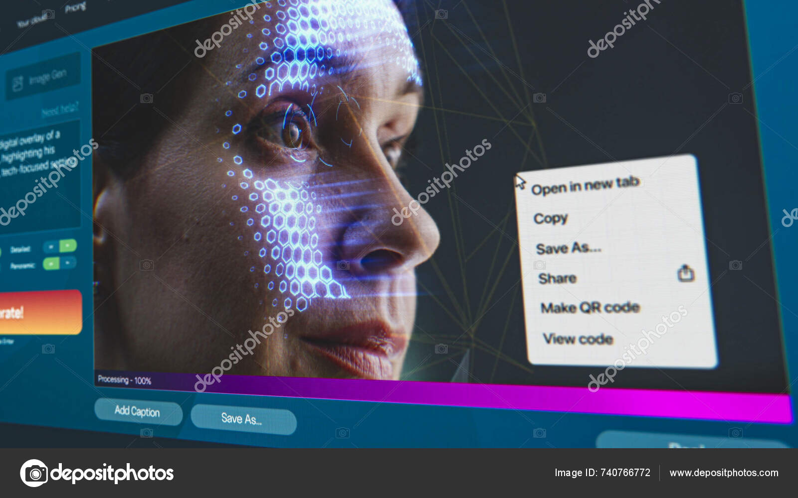 User Interface Artificial Intelligence Video Generator Chatbot Generate ...