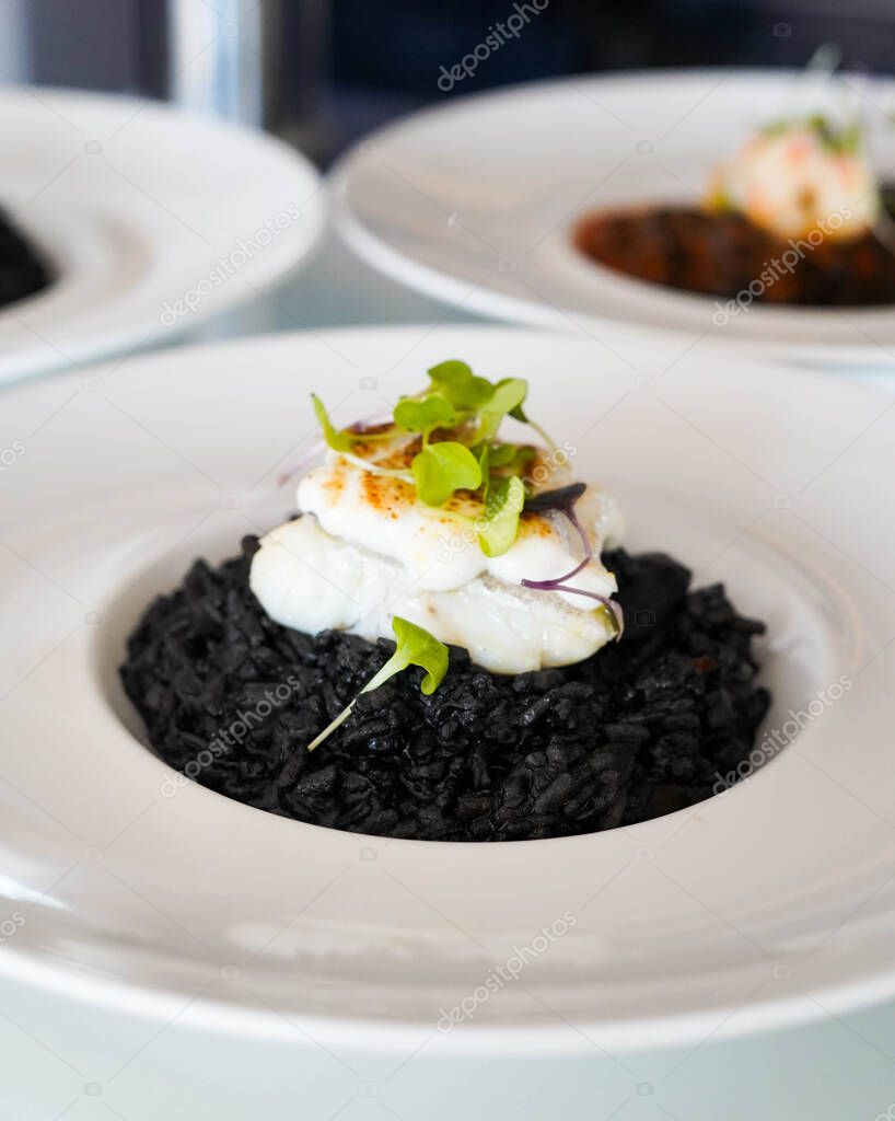 Black rice with cuttlefish and squid ink 2023