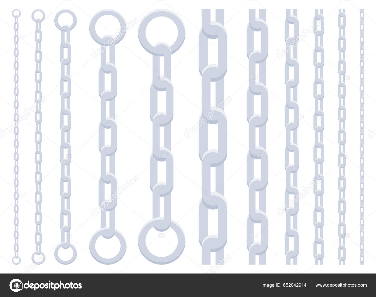 Chain Vector Design Illustration Isolated White Background Stock Vector ...