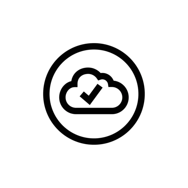 100,000 Cloud checkmark outline icon Vector Images | Depositphotos