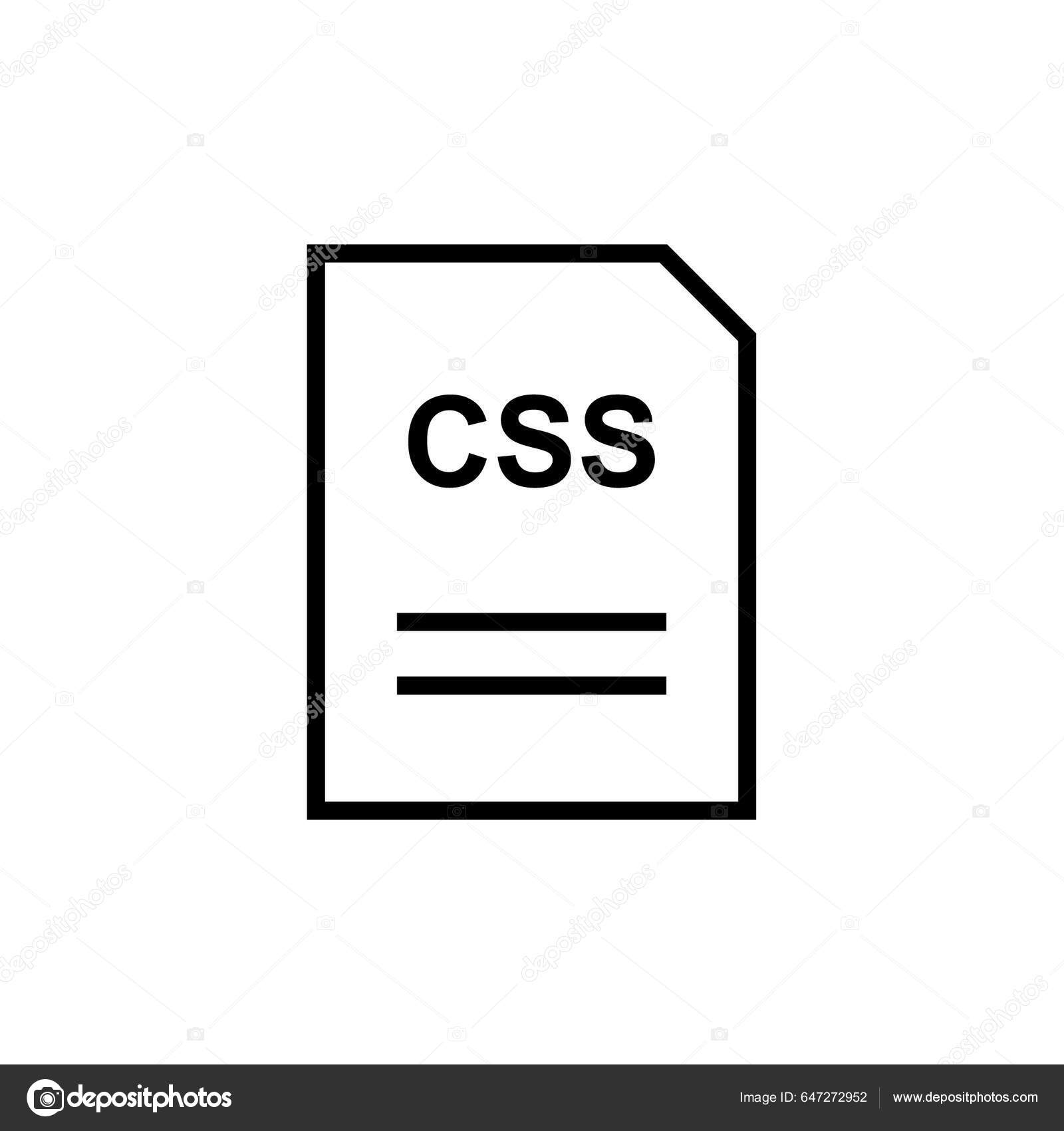 Css File Name Extension Icon Stock Vector Image by ©AlfredoCreates ... Css File Name Extension Icon Stock Vector Image by ©AlfredoCreates ...