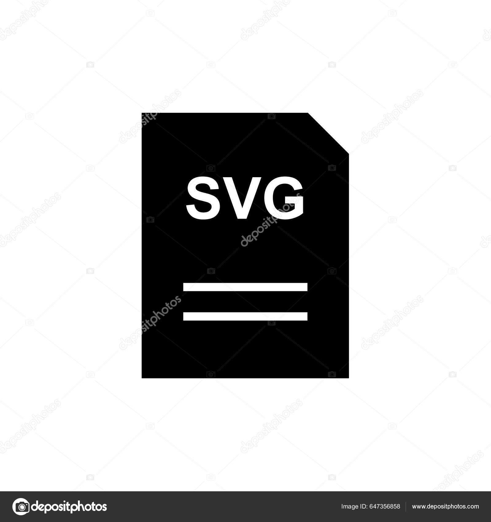 Svg File Name Extension Document Stock Vector Image By ©alfredocreates