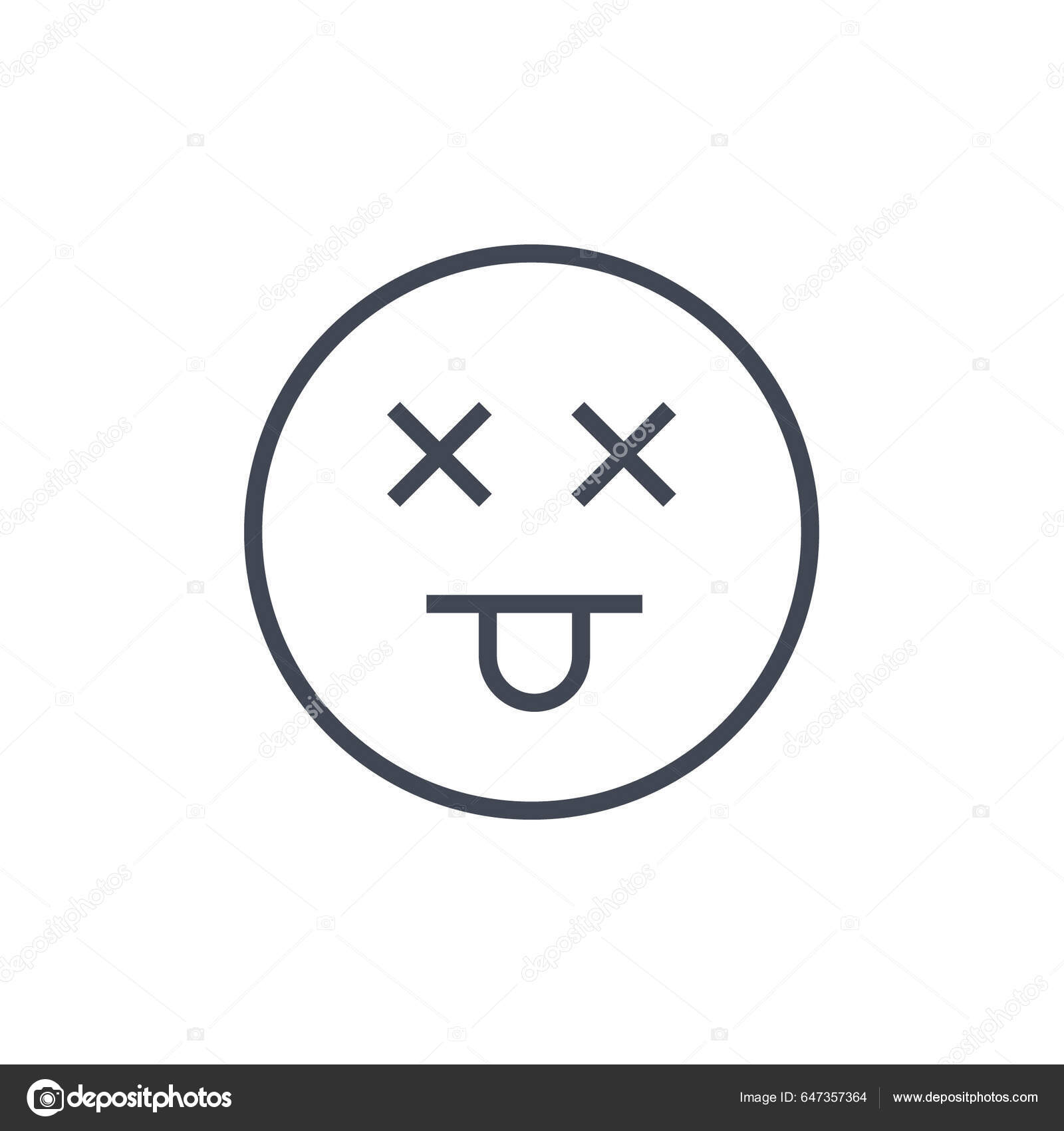 Emoji Face Expression Symbol Emoticon Icon Vector Illustration Stock ...