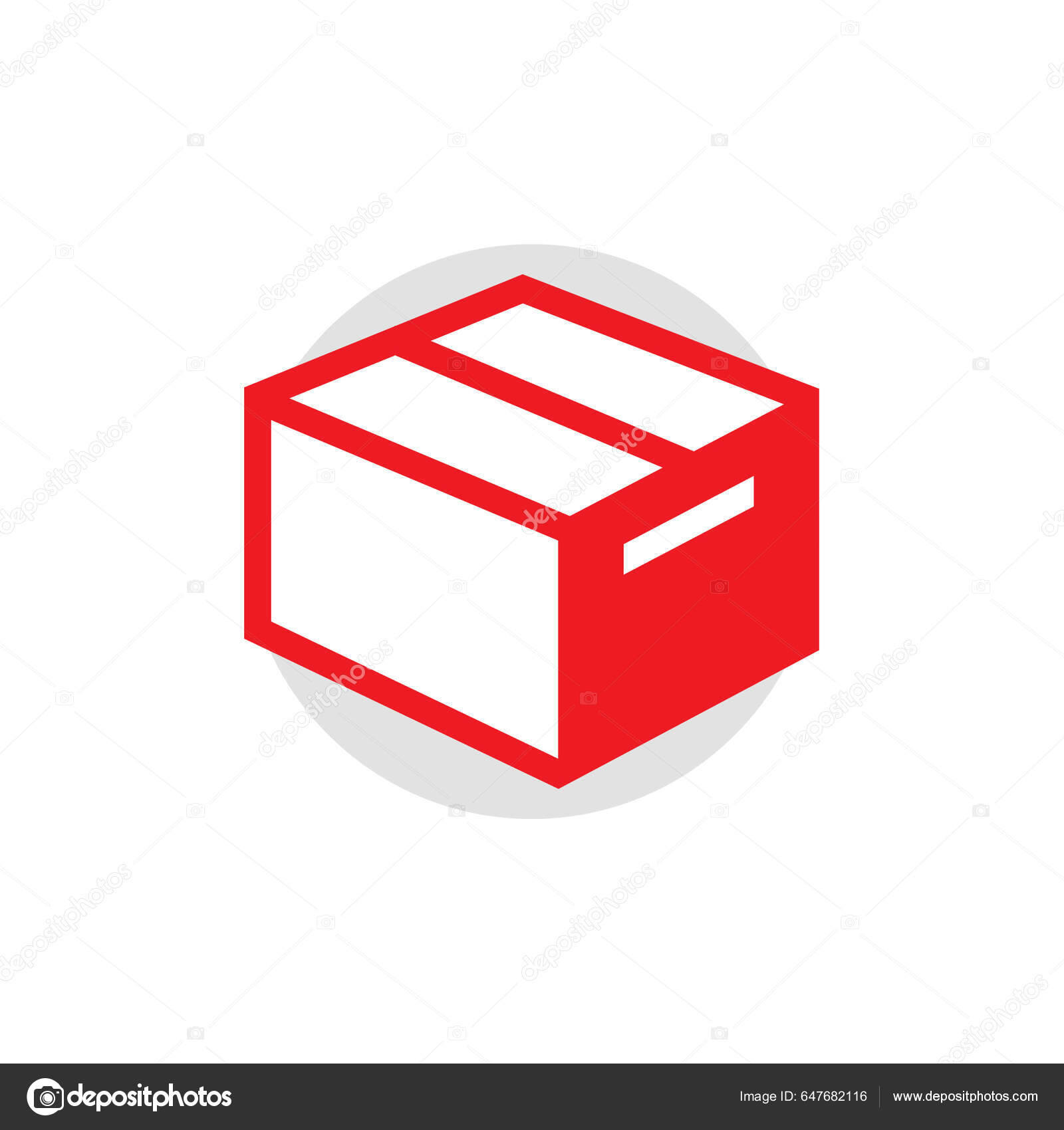 Caja Icono Vector Ilustración Vector de stock #647682116 de ©AlfredoCreates