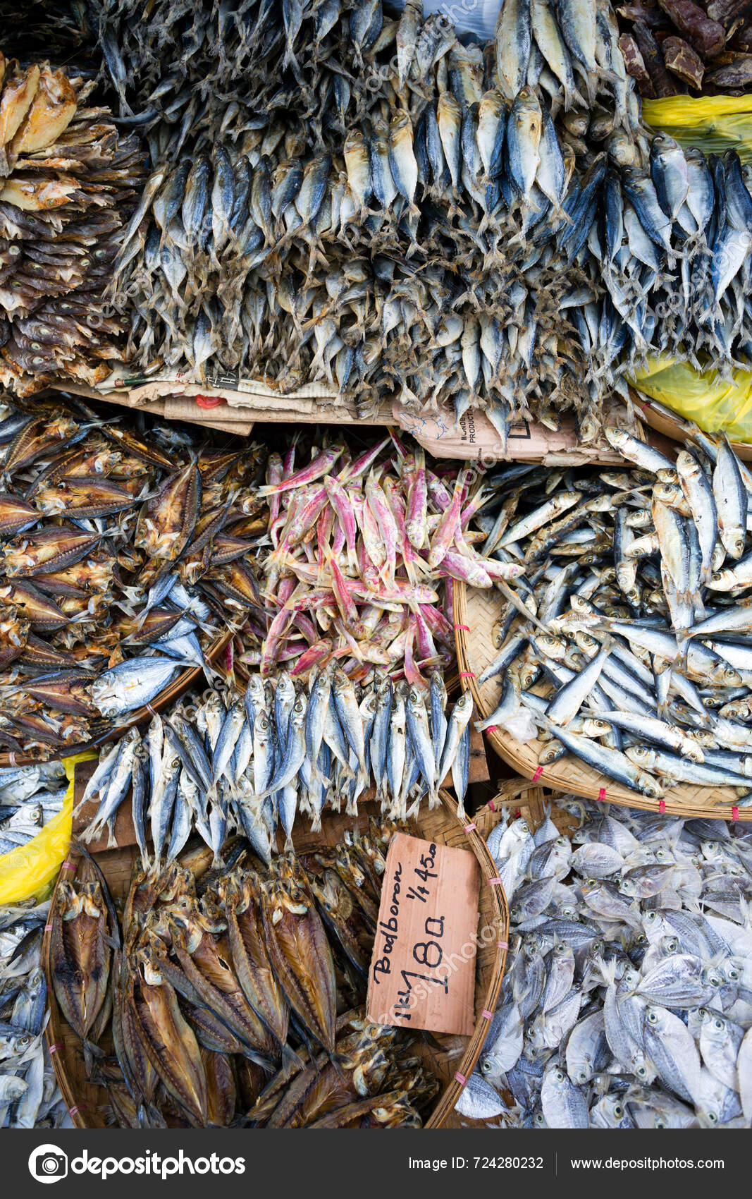 Dried Fish Display Carbon Market Located Cebu City Philippines — Stock ...
