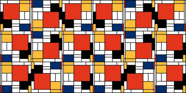 Piet mondrian pattern图库矢量图片、免版税Piet mondrian pattern插图|Depositphotos