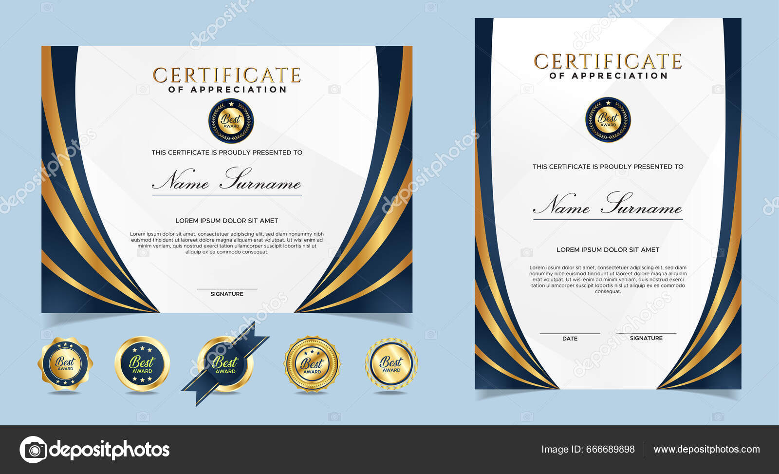 Gold Diploma Border