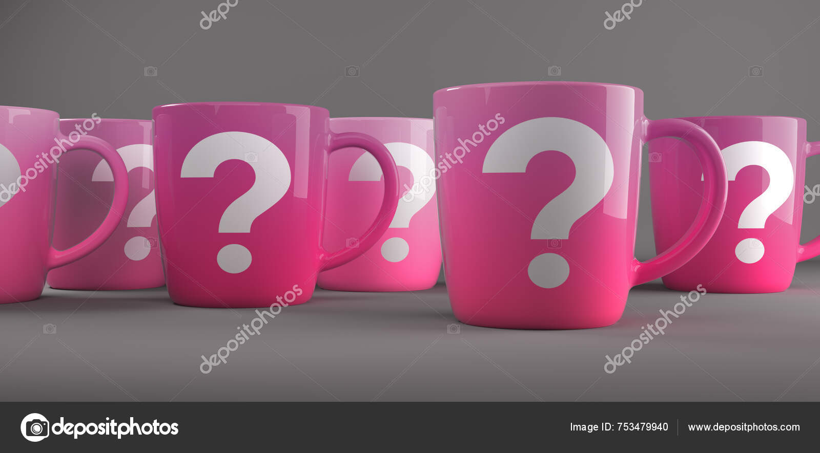 Question Mark Coffee Mug — Stock Photo © ferencsol49 #753479940