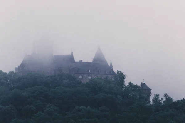 Foggy castle Stock Photos, Royalty Free Foggy castle Images | Depositphotos