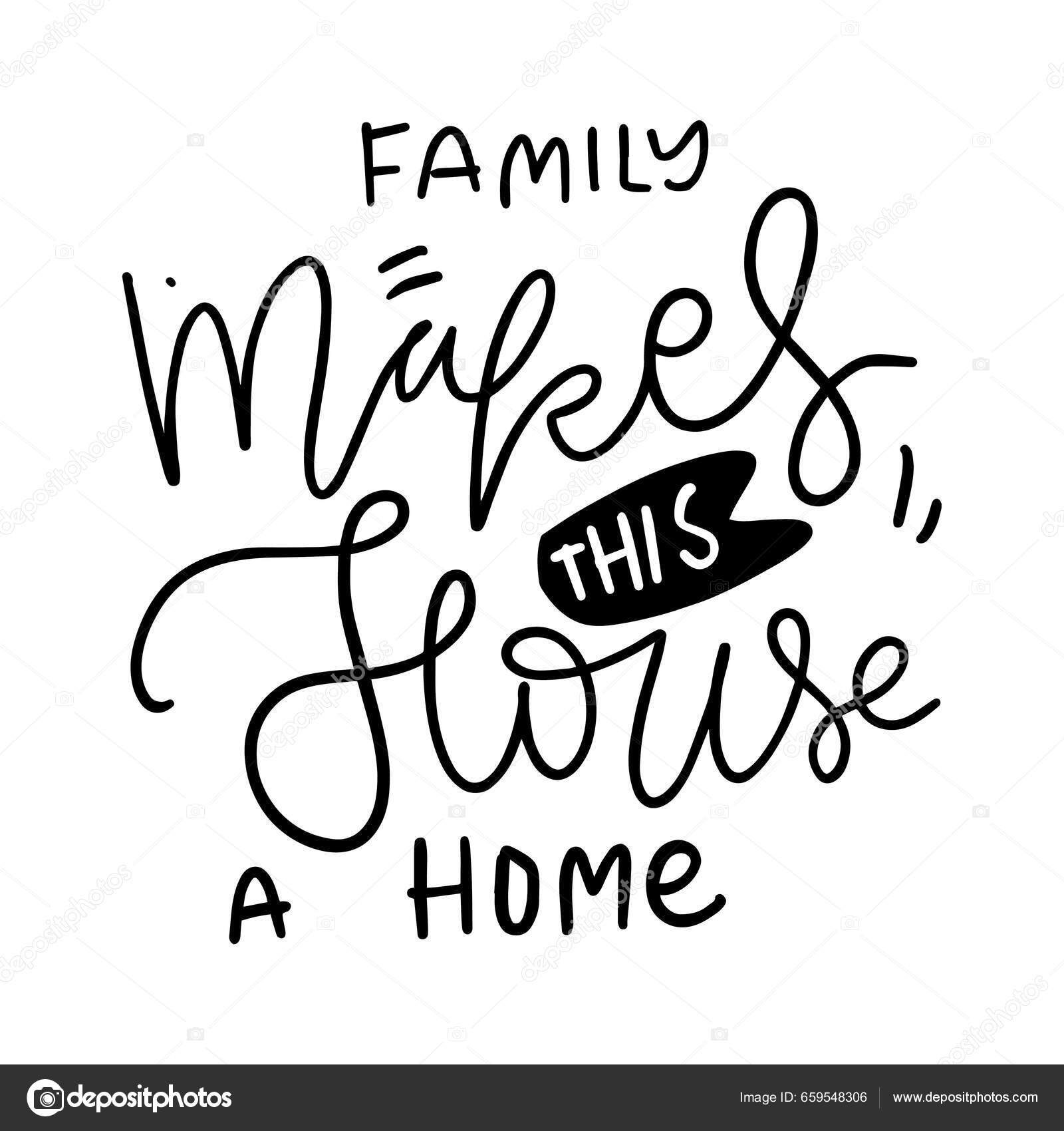 Home Póster Con Letras Vector Ilustración Diseño Simple Vector de stock ...