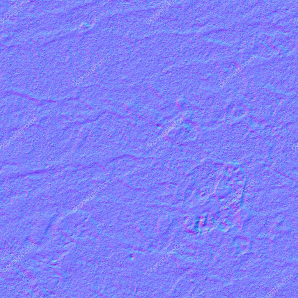 Mapa normal textura dañada hormigón, mapeo normal 2023